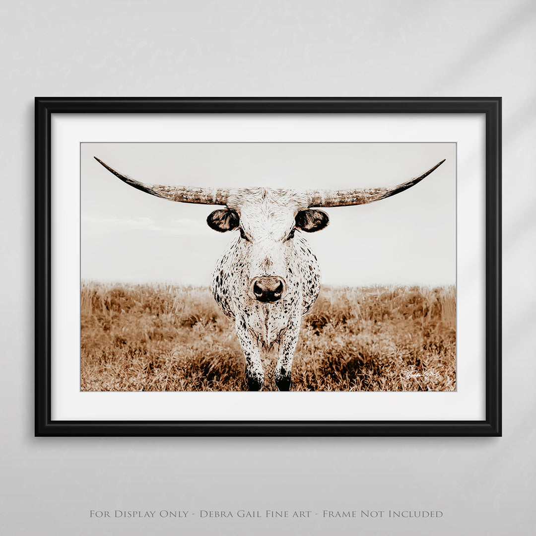 Texas Longhorn Original Wall Art by Debra Gail – Debra Gail Fine Art