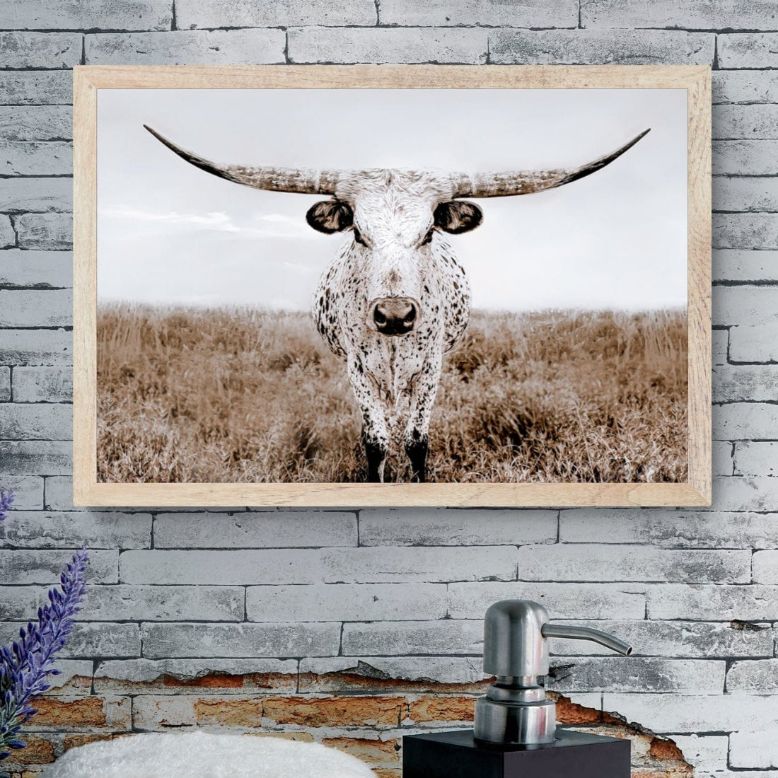 Texas Longhorn Wall Art – Rustic Western Photography – Debra Gail Fine Art